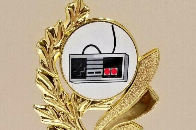 NINTENDO CONTROLLER SINGLE POST 12" TROPHY- FREE ENGRAVING – Speedy ...