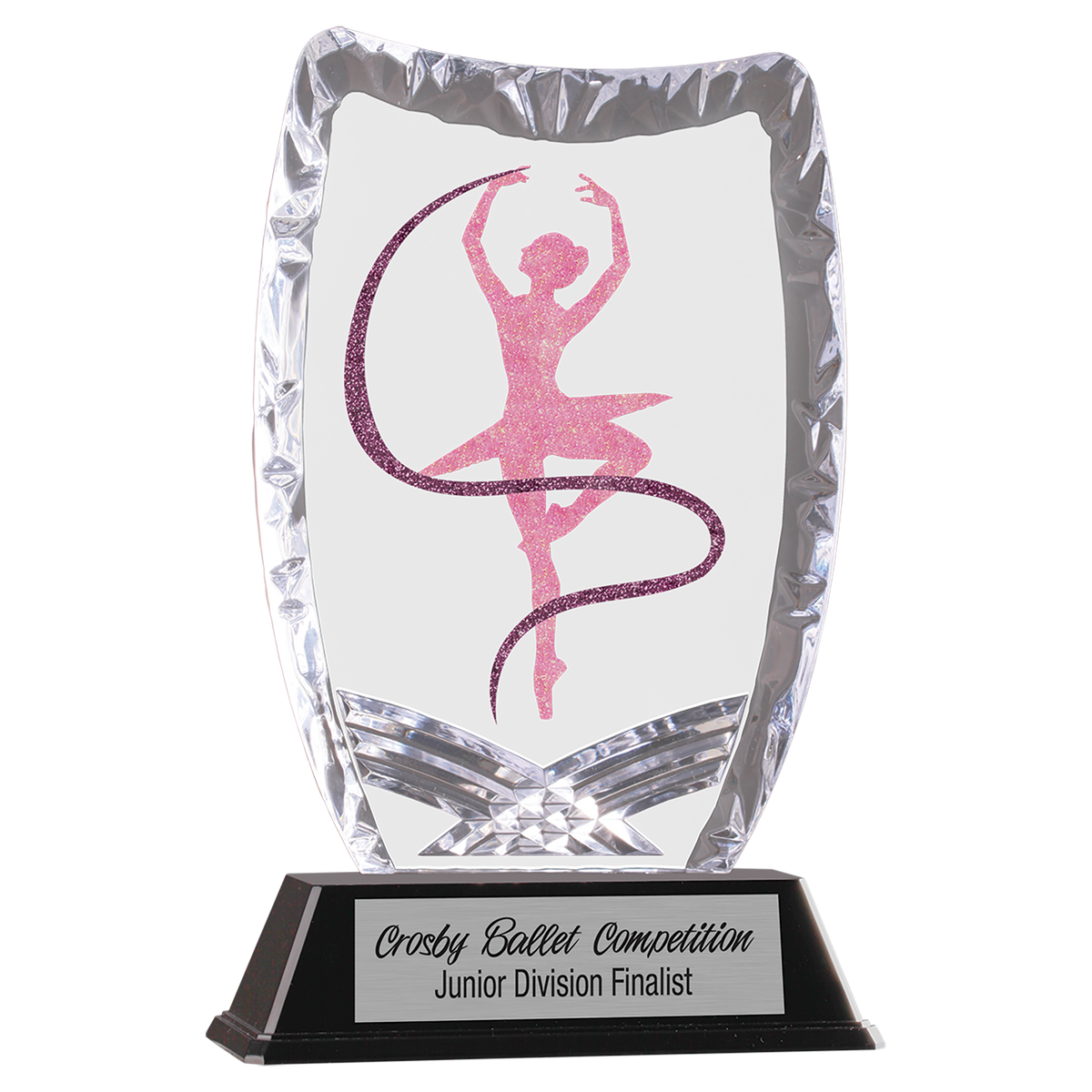 7" Shield Sculpted Ice Award with Snap-On Base – Speedy Trophies